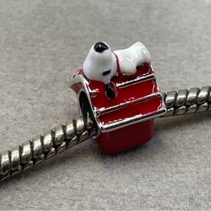 Pandora | Jewelry | Peanuts Snoopy On Doghouse Enamel 925 Charm | Poshmark